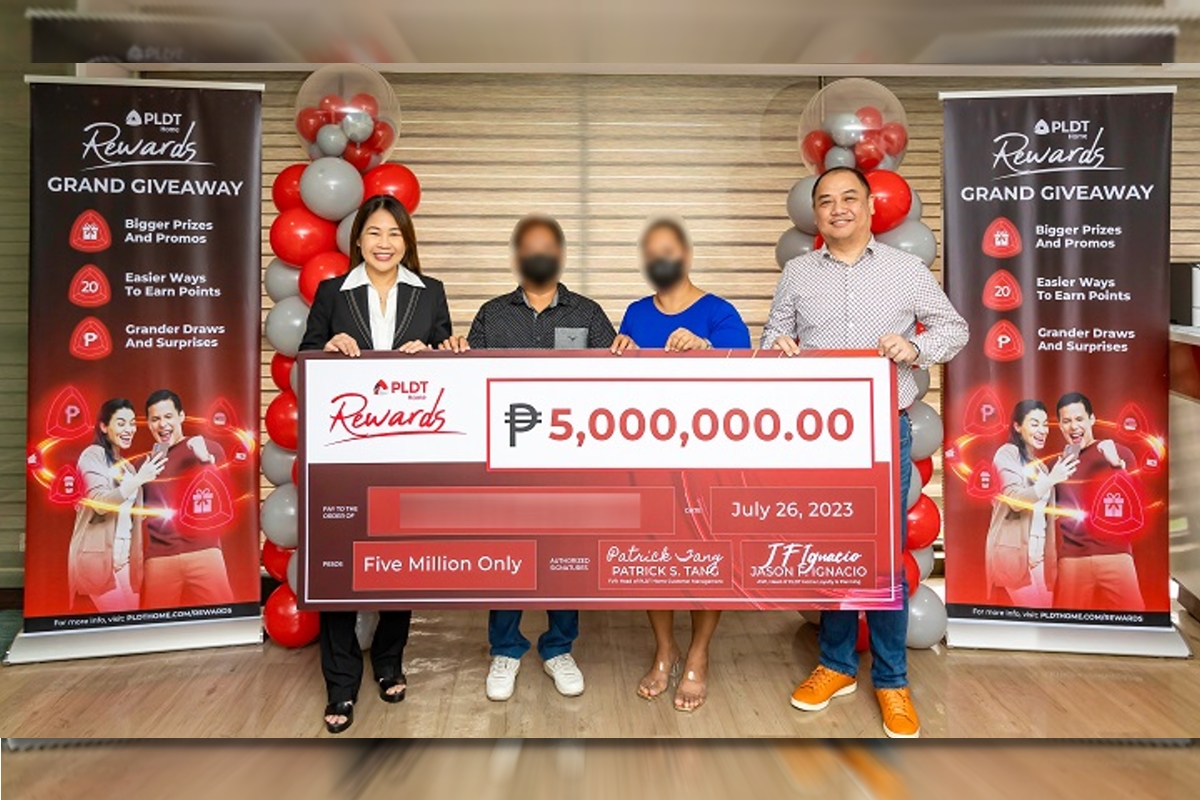 Lucky OFW wins P5 million in PLDT Home Rewards Grand Giveaway Promo ...